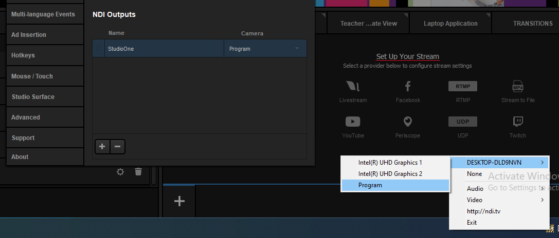 Livestream Studio One setup instructions for Interactive Live Video Classroom for Remote ...